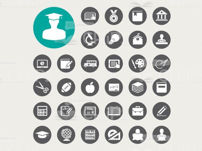 Students Learning Icon Set – eLearningchips