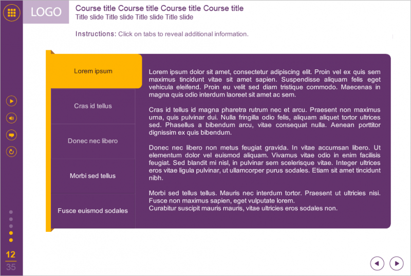 Tabs — Storyline Template – eLearningchips