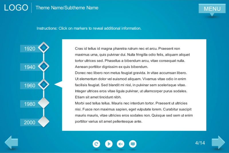 Rhombus Buttons — Storyline Template – eLearningchips