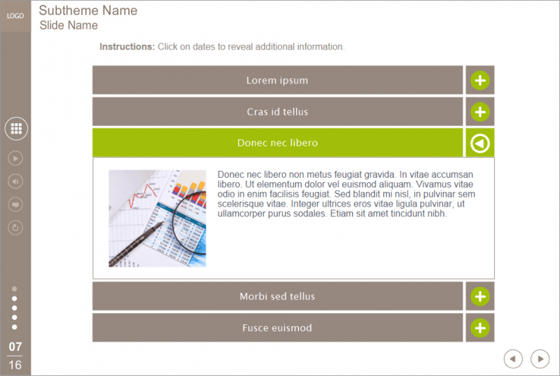 Accordion With Grey Blocks — Lectora Template – eLearningchips