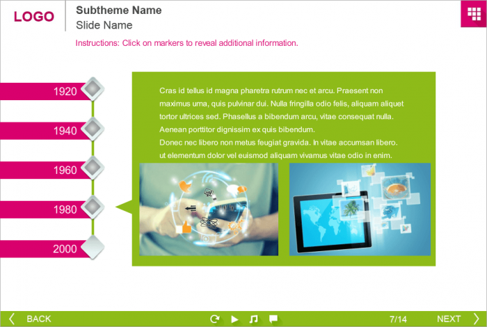 Green Vertical Timeline — Storyline Template – eLearningchips