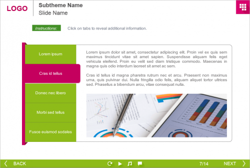 Storyline Templates With Two Basic Colours – eLearningchips