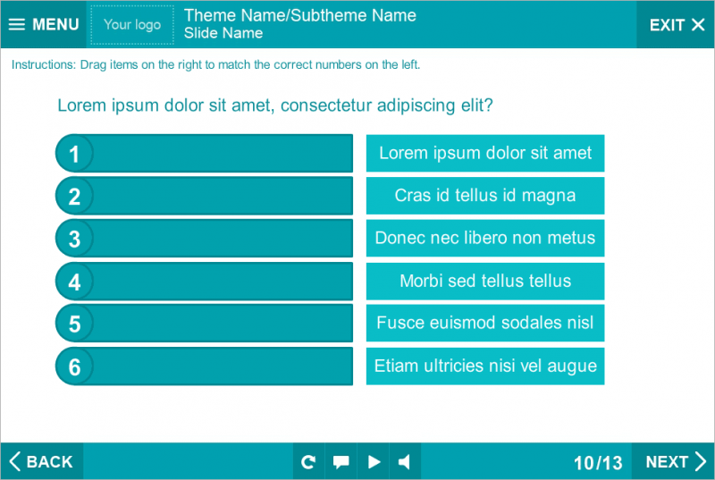 Drag And Drop Items On White Background — Storyline Template ...