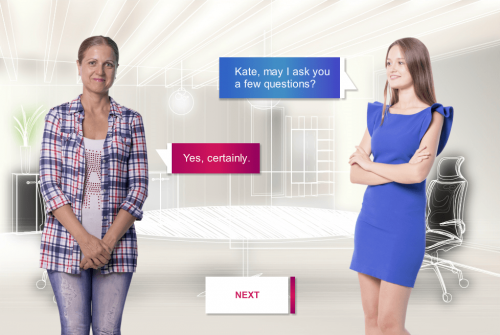 The Interview Dialogue — Storyline Template – eLearningchips