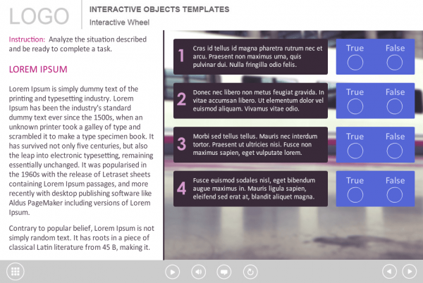Single Choice Questions — Storyline Template – eLearningchips