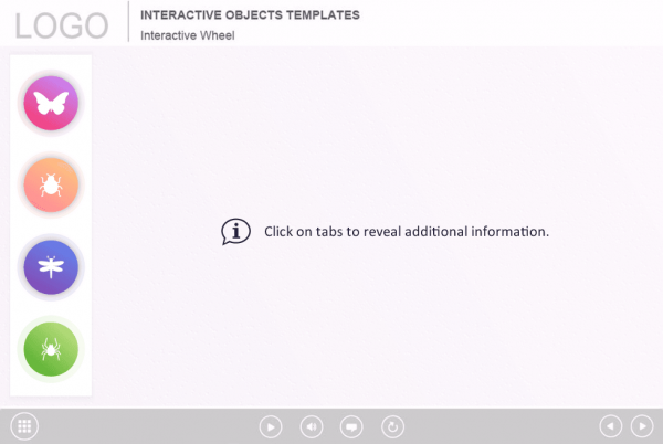 Vertical Tabs With Insects — Storyline Template – eLearningchips