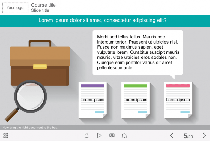 Finding Correct Document Quiz — Storyline Template – eLearningchips