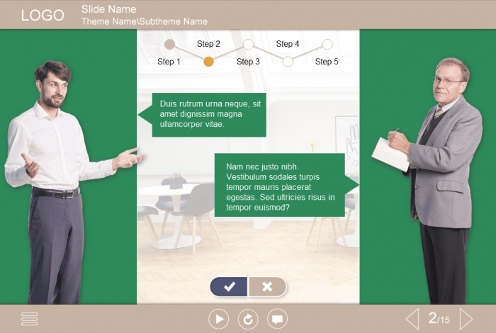 Business Conversation — Lectora Template – eLearningchips