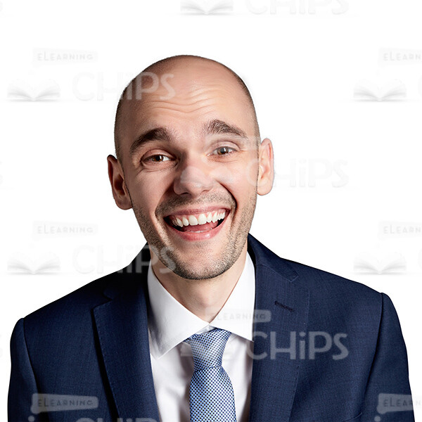 Laughing Bald Man Cutout Photo Portrait Elearningchips
