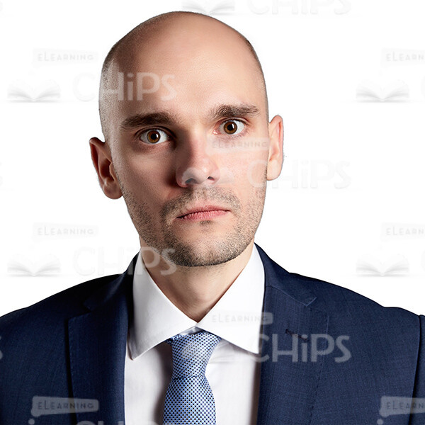 Discouraged Businessman Cutout Photo Portrait – eLearningchips