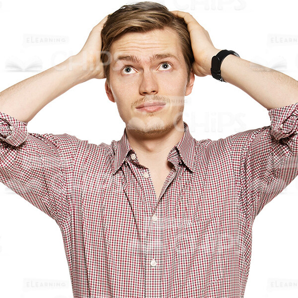 Sad Young Man In Casual Wear Cutout Picture – eLearningchips