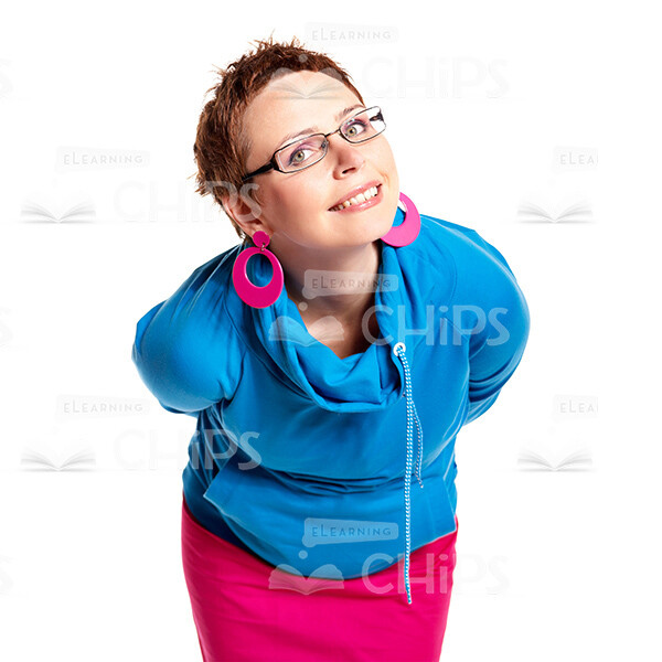Smiling Woman Leaning Towards Camera Cutout Photo – eLearningchips