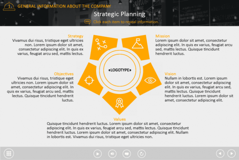 Five Clickable Buttons — Captivate Template – eLearningchips