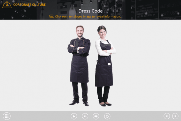 Restaurant Employee Dress Code — Captivate Template – eLearningchips