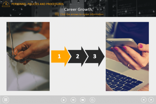 Arrowed Buttons — Captivate Template – eLearningchips