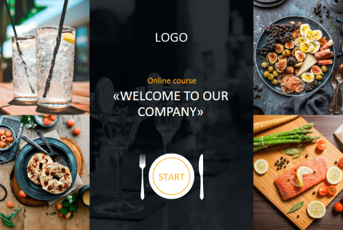 Food Industry Welcome Course Starter Template — Trivantis Lectora – eLearningchips