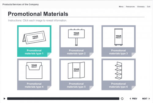 Stickers with Pop-ups — Storyline Template – eLearningchips