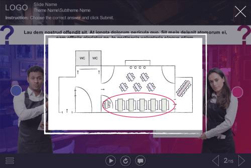 Waiter Quiz — Storyline Template – eLearningchips