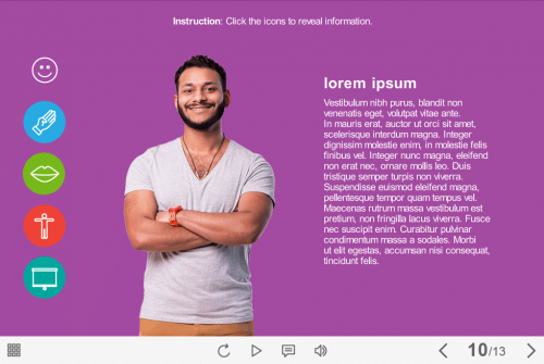 Iconic Tabs — Storyline Template – eLearningchips