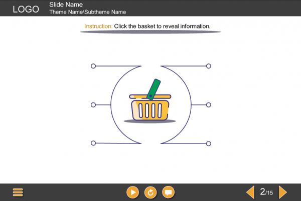 Basket Button — Storyline Template – eLearningchips
