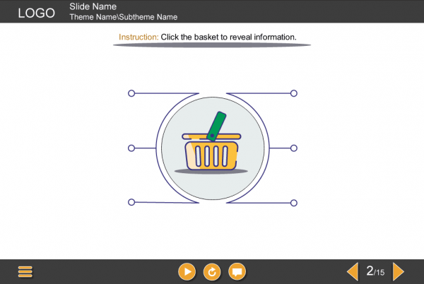 Basket Button — Storyline Template – eLearningchips