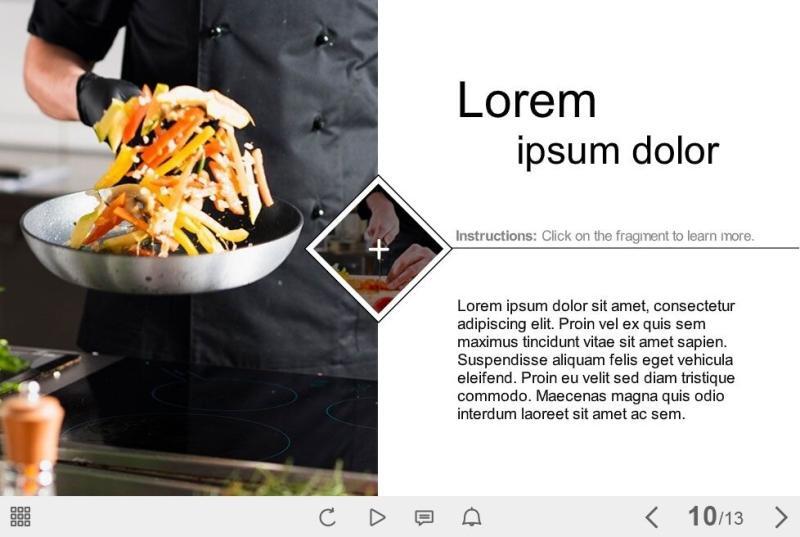 Rhombus Button Slideshow — Storyline Template – eLearningchips