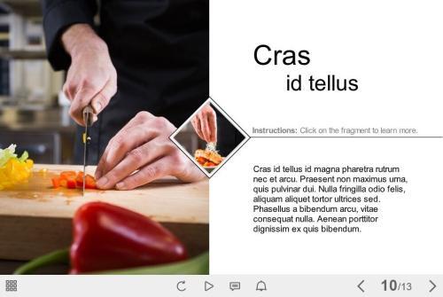 Rhombus Button Slideshow — Storyline Template – eLearningchips