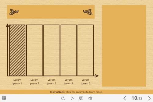 Interactive Column Chart — Storyline Template – eLearningchips
