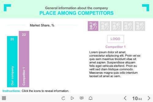 Five Button Infographics — Storyline Template – eLearningchips