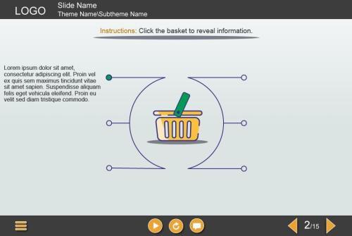 Basket Button — Captivate Template – eLearningchips