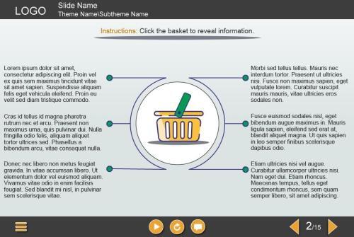 Basket Button — Captivate Template – eLearningchips