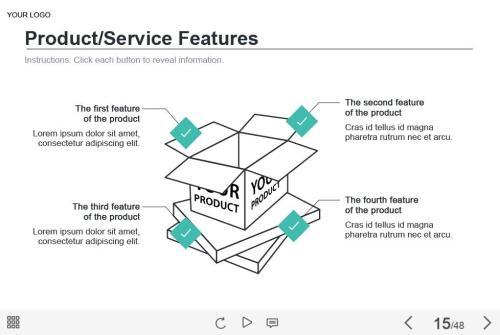 Four Clickable Markers — Captivate Template – eLearningchips