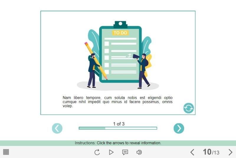 Flip Cards Slideshow — Lectora Template – eLearningchips