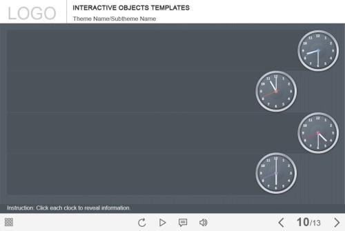 Tabs with Clocks — Captivate Template – eLearningchips