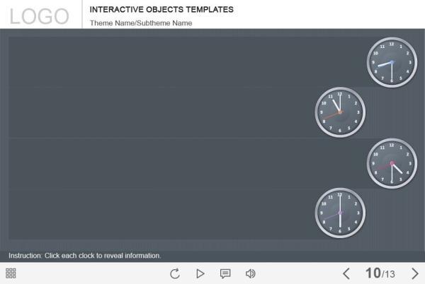 Tabs with Clocks — Captivate Template – eLearningchips