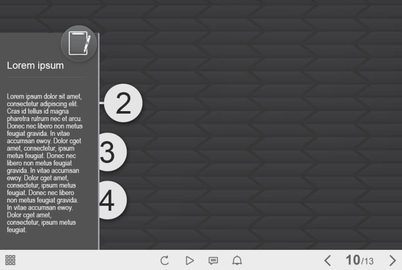 Four Round Tabs — Captivate Template – eLearningchips