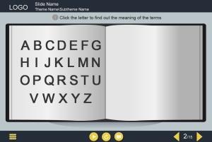 Book with List of Terms — Captivate Template – eLearningchips