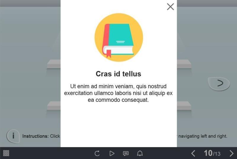 Clickable Items on Shelves — Captivate Template – eLearningchips