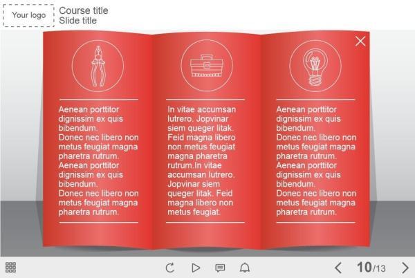 Colorful Leaflets — Captivate Template – eLearningchips