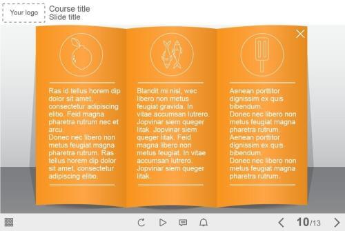 Colorful Leaflets — Captivate Template – eLearningchips