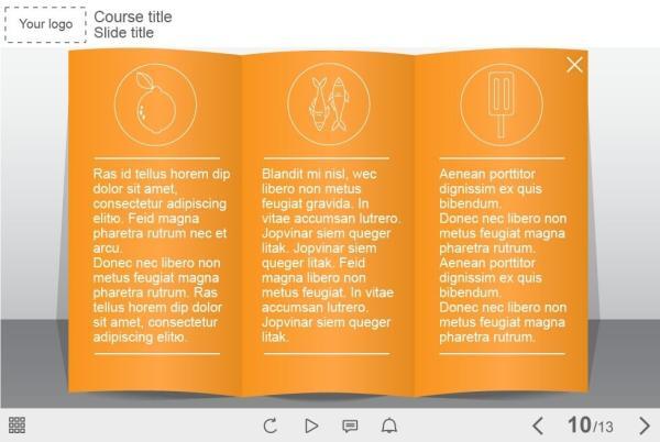 Colorful Leaflets — Captivate Template – eLearningchips