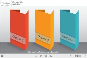 Colorful Leaflets — Captivate Template – eLearningchips