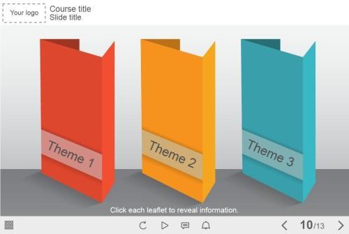 Colorful Leaflets — Captivate Template – eLearningchips