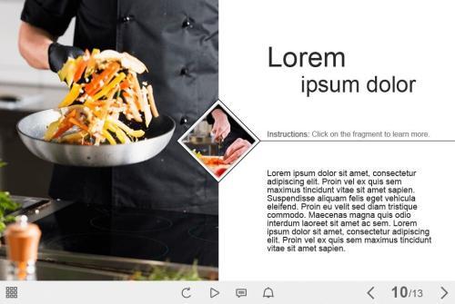 Rhombus Button Slideshow — Captivate Template – eLearningchips
