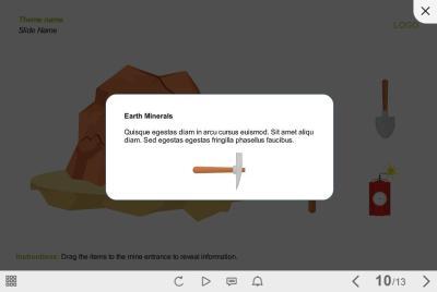 Draggable Mining Tools — Storyline Template – eLearningchips