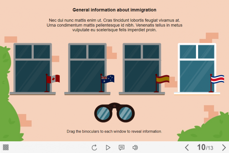 Draggable Binoculars — Storyline 3 / 360 Template – eLearningchips