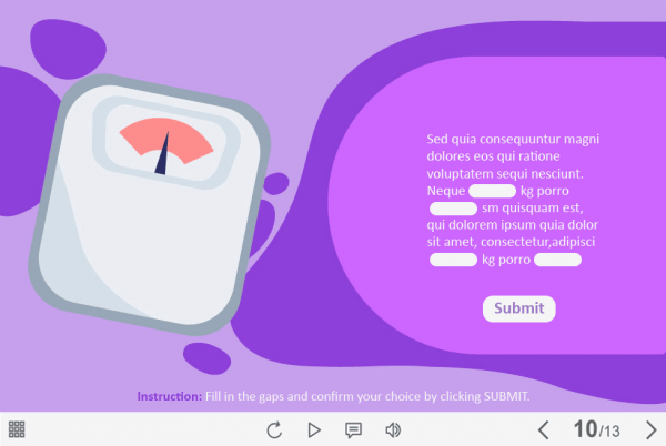 Quiz Fill-in the Blank — Captivate Template – eLearningchips