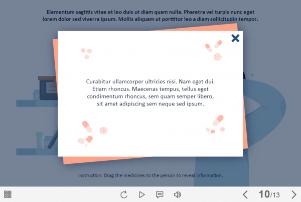 Draggable Medicines — Storyline 3 / 360 Template – eLearningchips