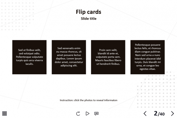 Square Flip Cards — Captivate Template – eLearningchips