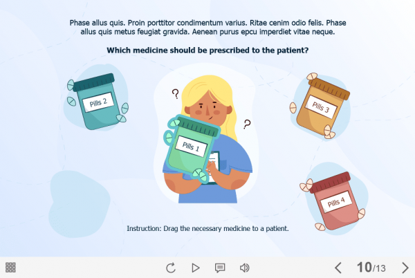 Medicines Quiz — Captivate Template – eLearningchips